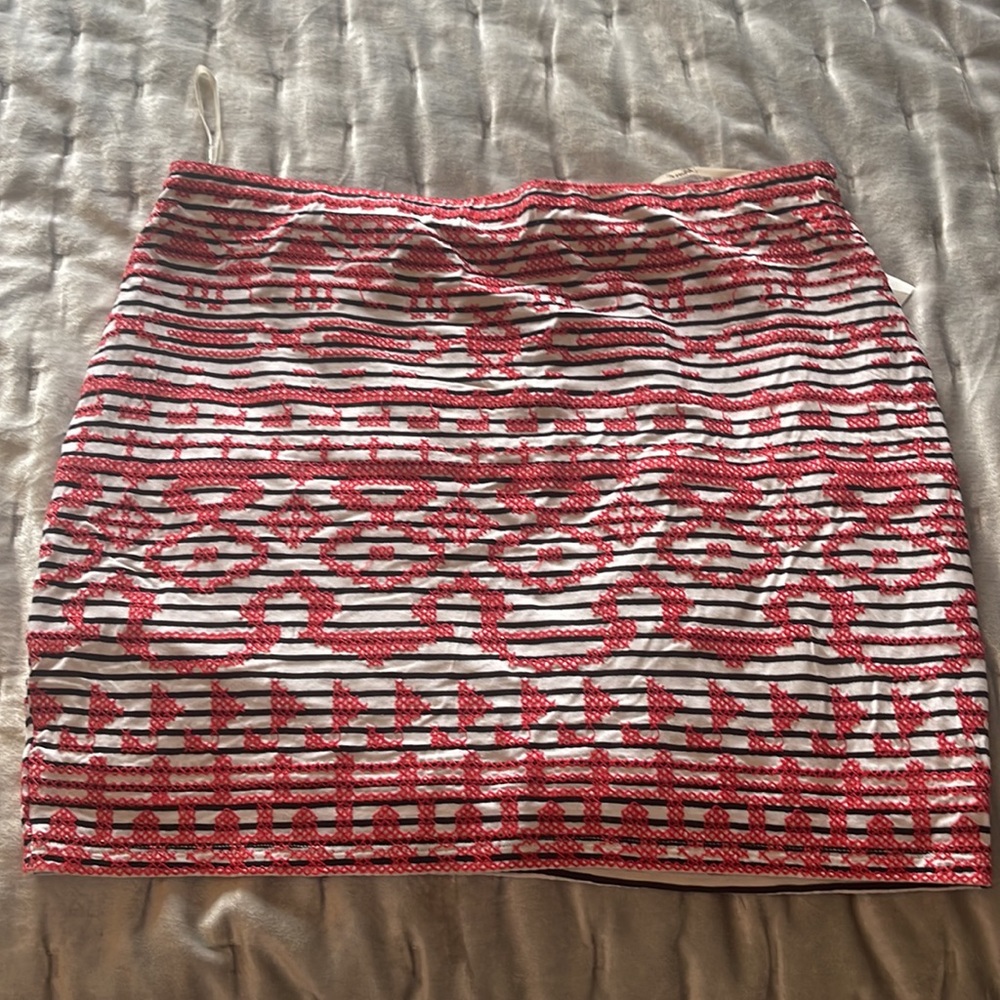 Thml Red /White / Black Tribal Pattern Boutique Penci… - Gem